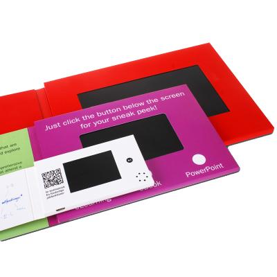 China Experience the Power of 4.3” LCD Video Folder Display 1920 X 1080 Resolution 128MB Memory and More for Your Marketing for sale