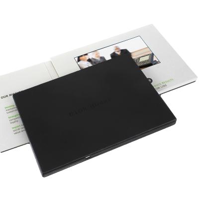 China High Resolution LCD Video Folder with 5.0” Screen 1920 X 1080 Pixels Resolution CMYK Printing for sale