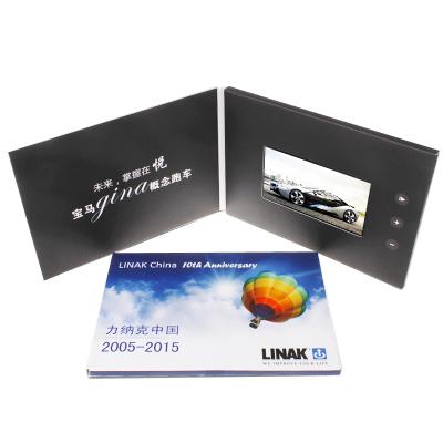 China Art Collectible LCD Video Book with 600Amh-6000Amh Battry Capacity and Customized 128MB-16GB Flash for sale