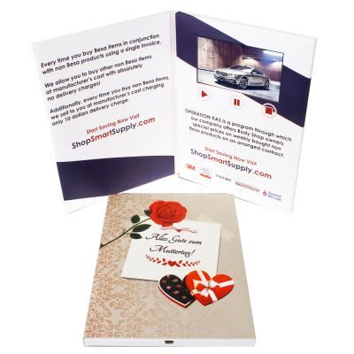 China Region LCD Video Brochure Card with Customized Options 16 9 Ratio for sale