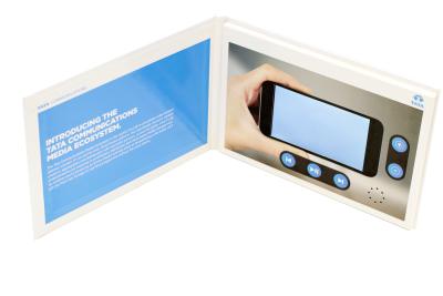 중국 128MB 메모리 LCD 비디오 폴더 5.0 ′′ 화면과 1920 X 1080 픽셀 해상도 판매용