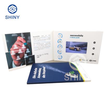 China Customized Size LCD Video Brochure Card with MP4 Video Format Designed to Enhance Customer Experience and Visual Storytelling for sale