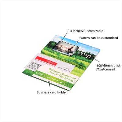 China Light Control LCD Video Business Cards For Invitation WMA MP3 Music Format for sale