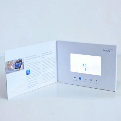 China Tft Screen LCD video production business cards Photo Book HD Display FCC approved for sale