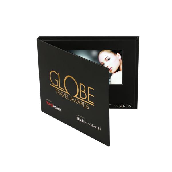 7inch HD LCD Video Brochure Card Full Color 256MB Memory Hard paper material