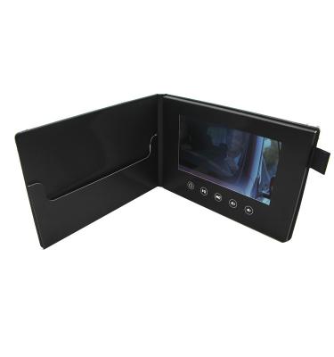 China OEM PU Invitation Video Card ROHS CE FCC Certificate for Advertising for sale
