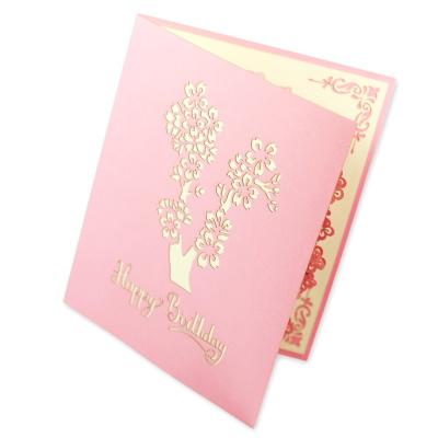 China ROHS Cherry Blossom Tree Pop Up Card, Greeting Cards OEM ODM for sale