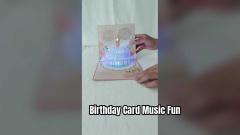 ? Minimalist 3D Birthday Card with Music #BirthdayGift #3DPopUpCard #HappyBirthday #CuteCard