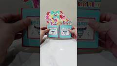 Mint Cake Box Music Box Decor #BirthdayParty #3DPopUp #PartyVibes #CuteGift #MusicBox