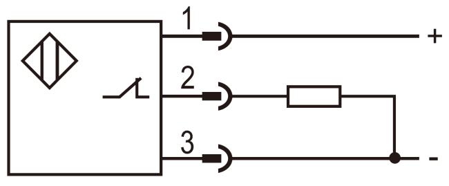 Wiring diagram for M12 inductive sensor