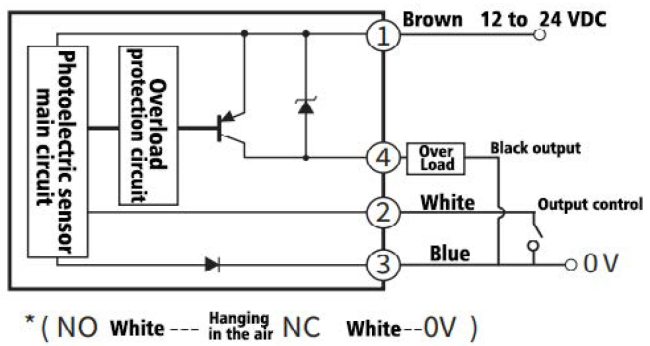 Photoelectric sensor connection diagram