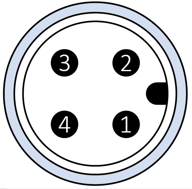 M12 Connector Pin Assignment Diagram