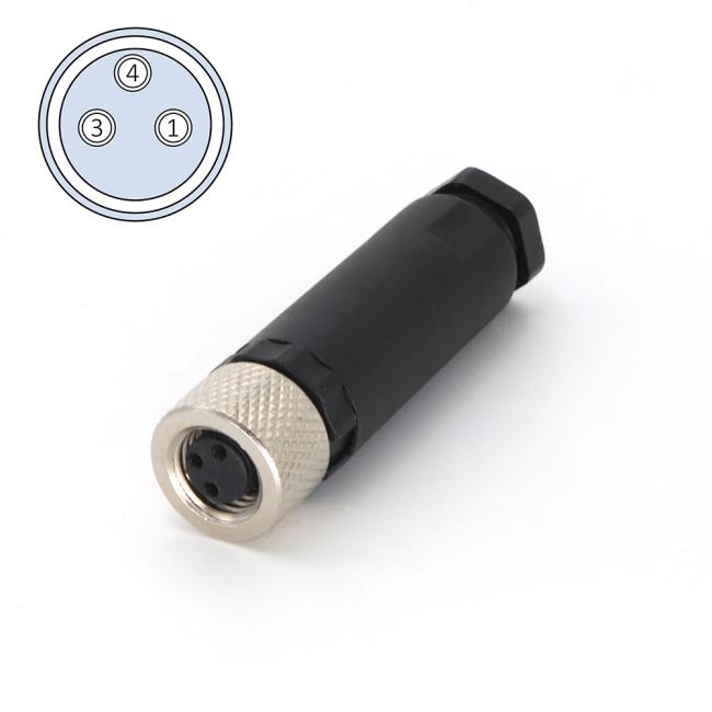 IEC 61076-2-104 M8 Connector dimension diagram