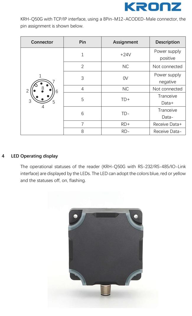 Square HF Read Write Head top view