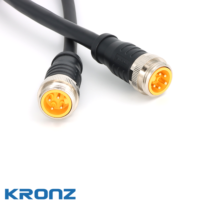 Close-up of 7/8 inch connector's threaded connection interface