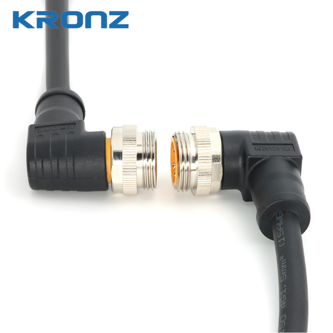7/8 Connector side profile with angled cable outlet