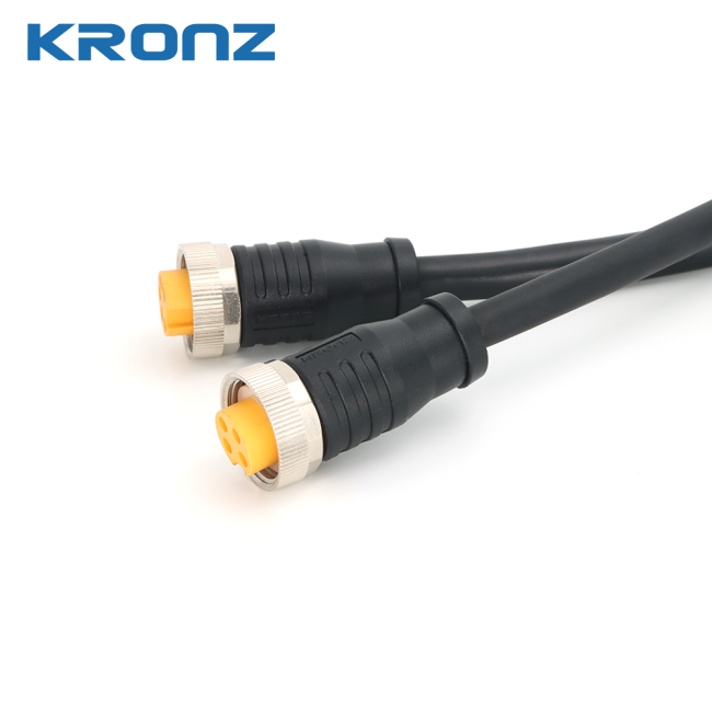 Connector installation demonstration with cables