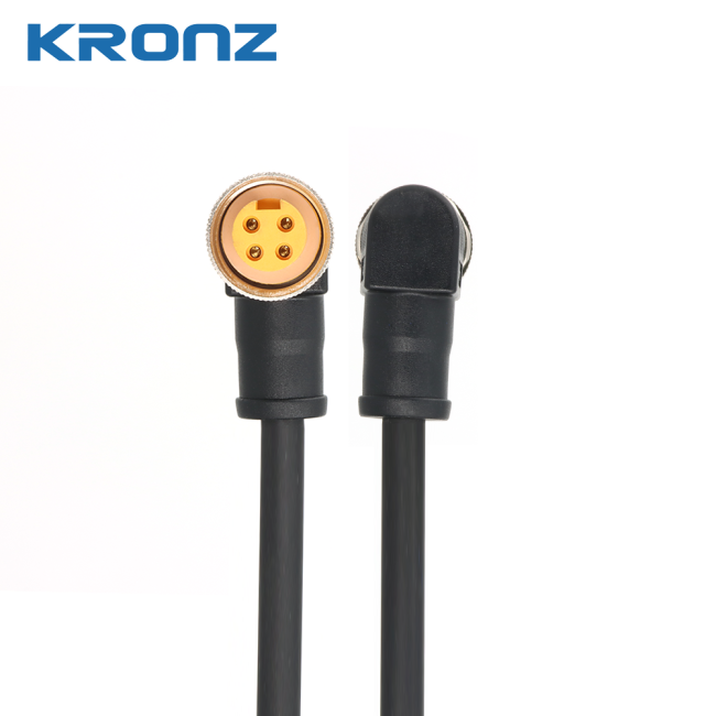 7/8 inch industrial connector front view showing metal shell construction