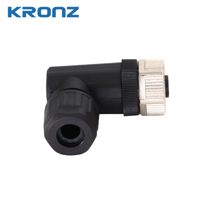 M12 Field-Wireable Connector angled view
