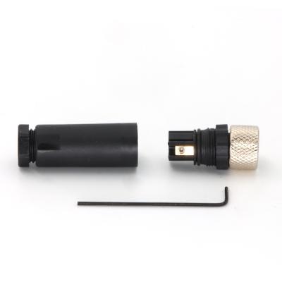 China IEC 61076-2-104 M8 Female Connectors Field Wireable Assembled 3 Pin A Code zu verkaufen
