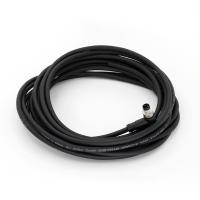 China Angled M8 Connectors 3 Pin Male Pre Assembled Customized Cable A Code PVC for sale
