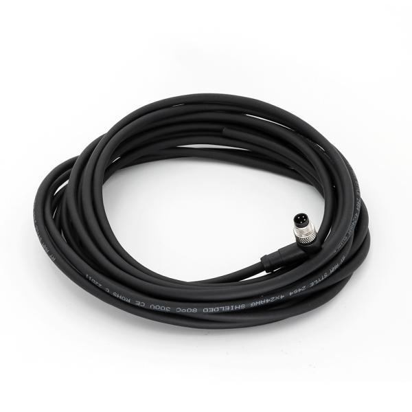 Quality Angled M8 Connectors 3 Pin Male Pre Assembled Customized Cable A Code PVC for sale