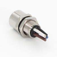 Quality Flange M8 4 Pin Straight Connector Rear Mounting IP67 Pre Wired IEC 61076-2-104 for sale