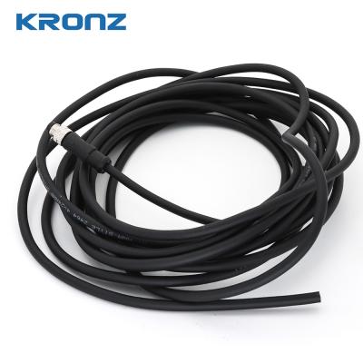 China 60V M8 3 Pin Male Connector 3A Industrial Automation Connector With PVC Cable for sale