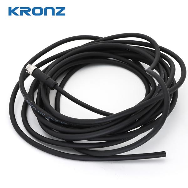 Quality 60V M8 3 Pin Male Connector 3A Industrial Automation Connector With PVC Cable for sale