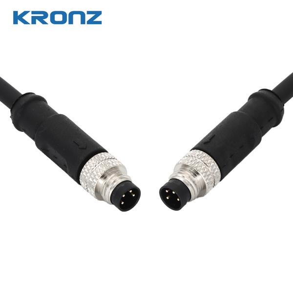 Quality 3 Pin A Code M8 Connectors Male 60V Waterproof IP67 Connector For Sensors for sale