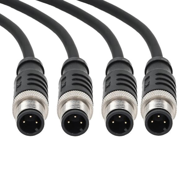 Quality 12 Pin Male M12 Connectors 30V IEC 61076-2-101 Unshield Pre Assembled Cable for sale