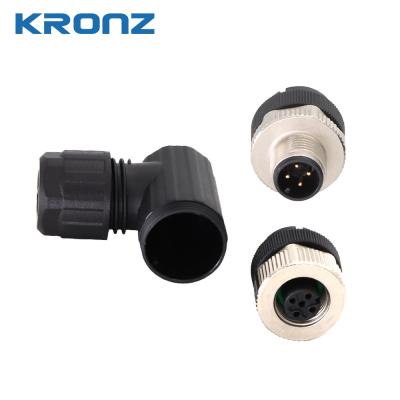 Cina Connettore M12 5-Pin IEC 61076-2-101 Nero PBT/PA IP67 in vendita