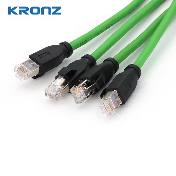 Quality 8 Pin Cat6A RJ45 Connector For Secure Connections IP20 Protected TPU Ethernet Cable for sale