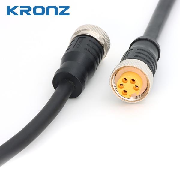 Quality Industrial Automation IP67 7/8" Cable Connector 5 Pin 600V For Power Application for sale