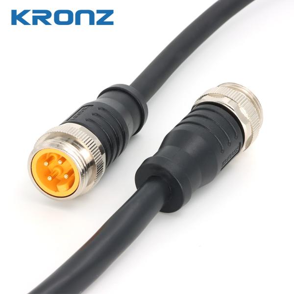 Quality 8A 7/8" Cable Connector With IP67 Protection Industrial Circular Connector for sale