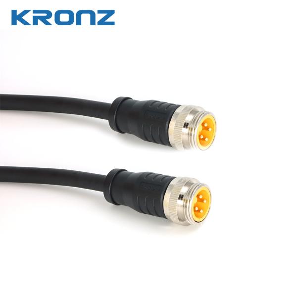 Quality 8A 7/8" Cable Connector With IP67 Protection Industrial Circular Connector for sale