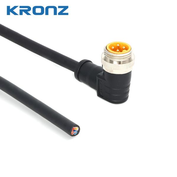 Quality 3 Pin A Coded 7/8" Connectors With PVC Cable 7 8" 16UN Pre Molded Cable for sale