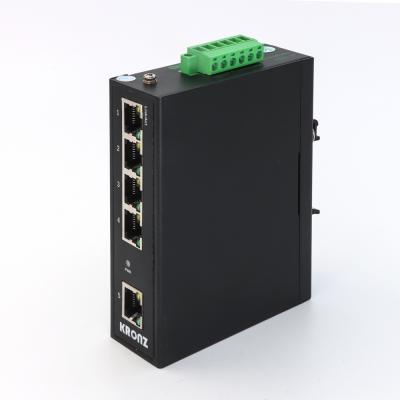 China POE Industrial Ethernet Switches 5 Port Unmanaged DIN Rail Mounting 1000Mbit/S à venda