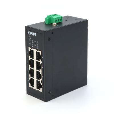 China 8 Port Unmanaged Industrial Ethernet Switches Full Duplex Half Duplex 100mbps for sale