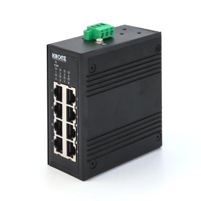 China DIN-Schienenbau Industrie-Ethernet-Schalter 8 Port IP40 mit Dual Row Port zu verkaufen