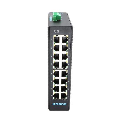 China IP40 RJ45 Industrial Ethernet Switches 16 Port Unmanaged Network Switches zu verkaufen
