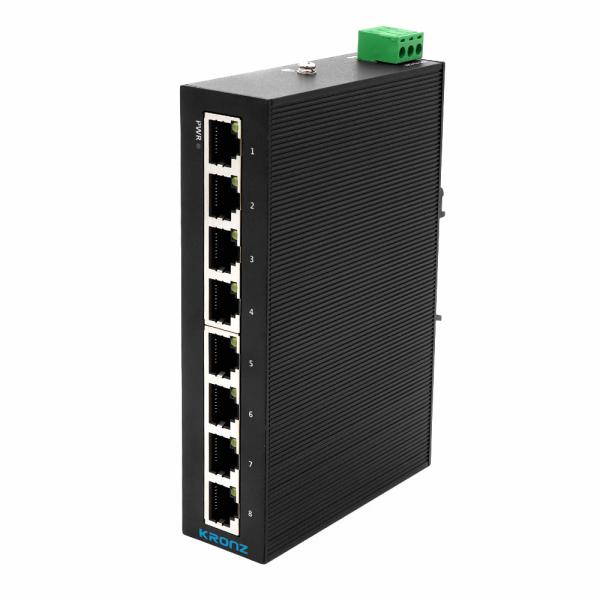 Quality Industrial Mini Poe Ethernet Switches 8 Port Unmanaged Din Rail Mount Poe Switch for sale