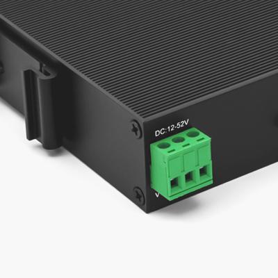 China Industrial Unmanaged 5 Port Network Switch 512 Kbit 8 Pin DIN rail Or wall Mounting for sale