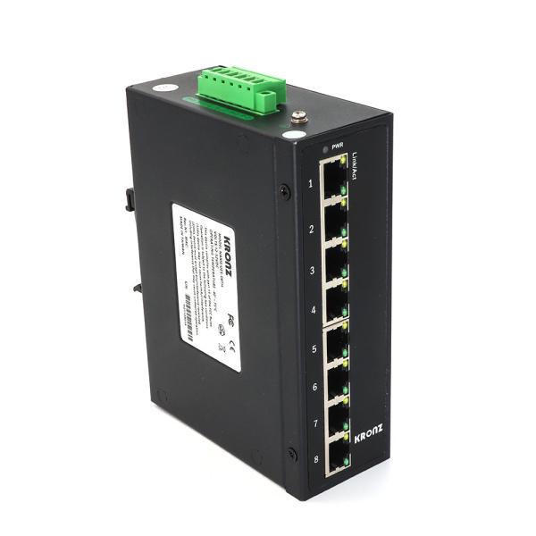 Quality 5W Industrial Ethernet Switches RJ45 Unmanaged 8 Port Poe Switch With Metal Housing for sale