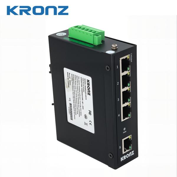 Quality 802.3at PoE Ports Industrial Rugged Ethernet Switches 30W IP40 With Metal for sale