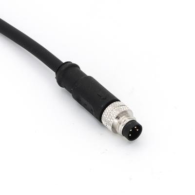 China KRONZ Industrial M8 Connector with Alloy Material Gold-Plated Contacts and Molded Cable for Durable Performance for sale