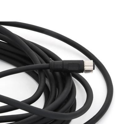 China KRONZ M8 Circular Connector with 3/4/5/6/8 Pin Screw Locking and Gold-Plated Contacts for Industrial Applications for sale