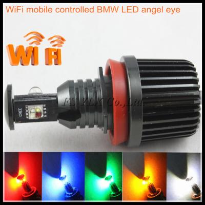 China Wifi control 32W RGB H8 LED angel eyes marker headlight for BMW E92 E60 E61 E63 E70 X5 E71 en venta