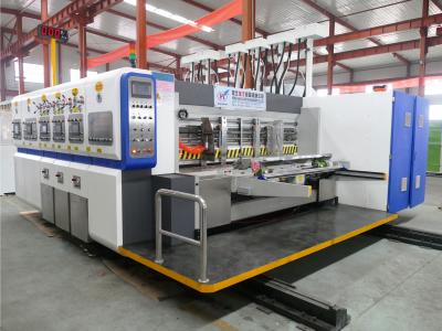China HS series fully computerized “vacuum transfer top printer” dryer (slotter)die cutter machine for sale