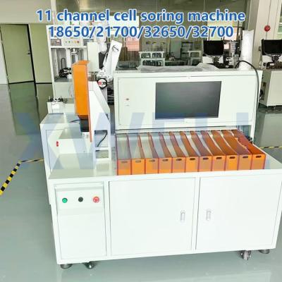 中国 11 Channels Cylindrical Cell Sorting Machine 80PPM Touch Screen Sorter Battery Selector 販売のため